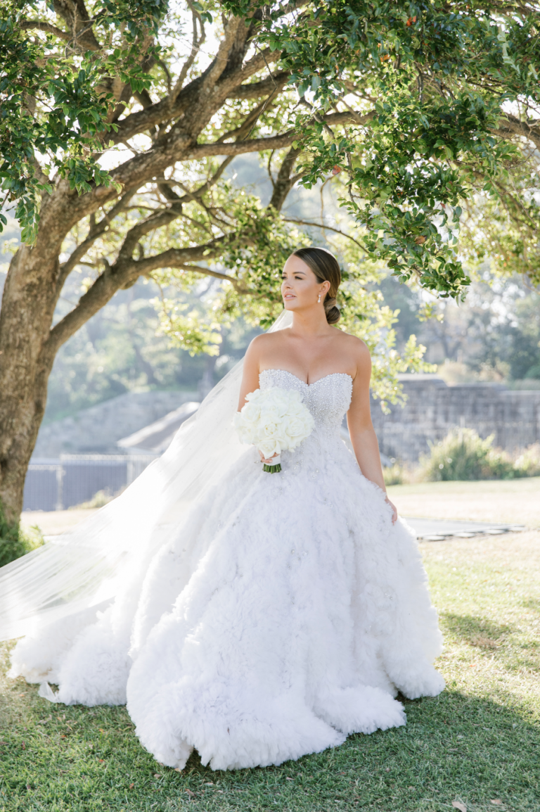 This Bride Donned A Glamorous Ball Gown on Her Special Day - Wedded ...