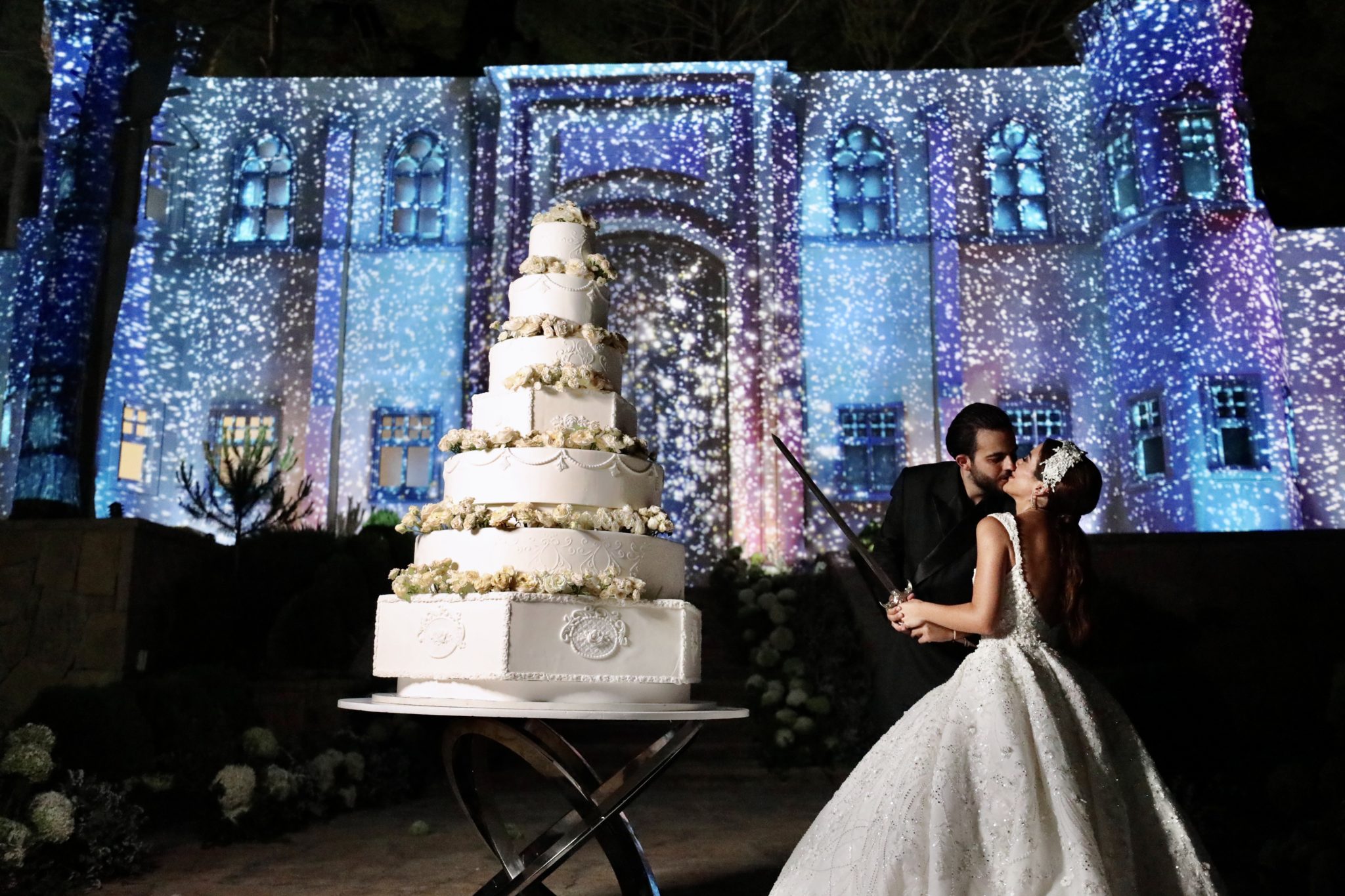This artistic couple told their love story through 3D Mapping technologies - Wedded Wonderland