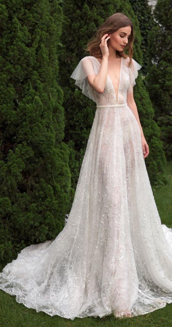 13 Stylish Wedding Dress Designs Featuring Sheer Skirts - Wedded Wonderland