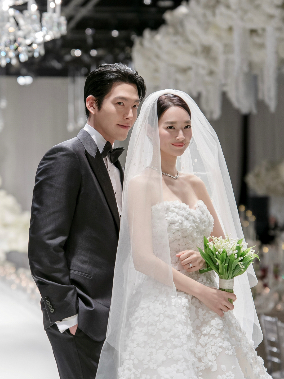 Inside Shin Min Ah and Kim Woo Bin’s Wedding and the Elie Saab Gown ...
